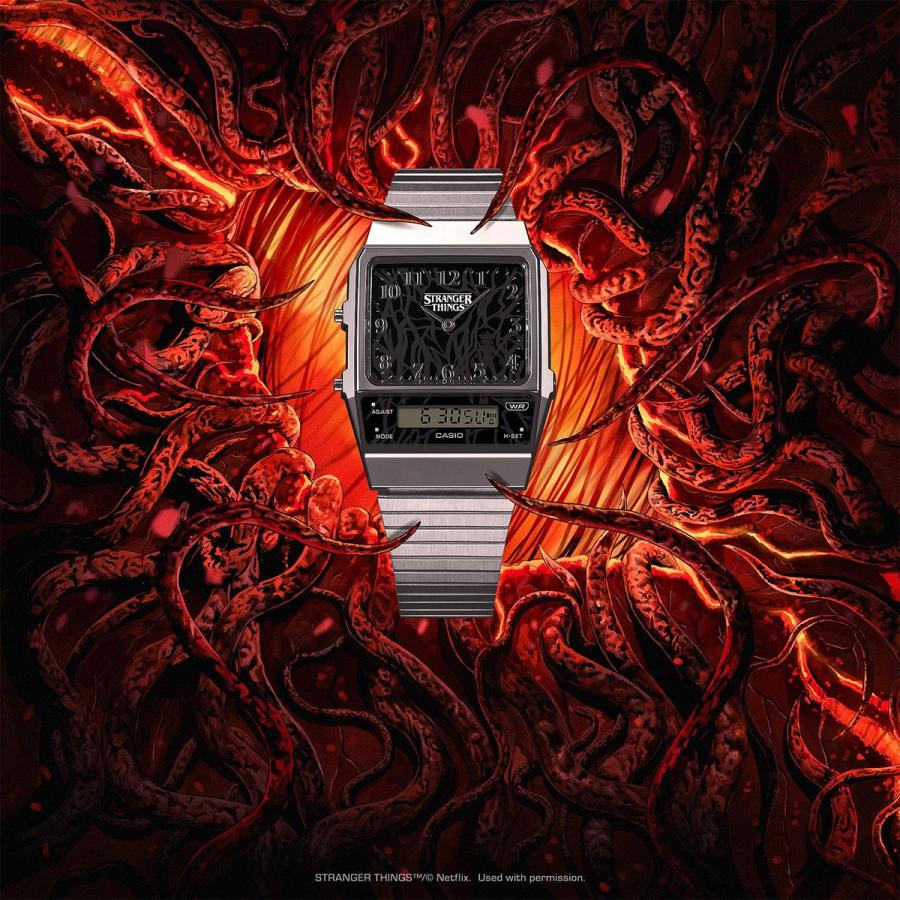 スタンダード（CASIO） カシオ クラシック CASIO CLASSIC Stranger Things コラボ 限定 AQ-800EST-1AJR ストレンジャー シングス : neel ...