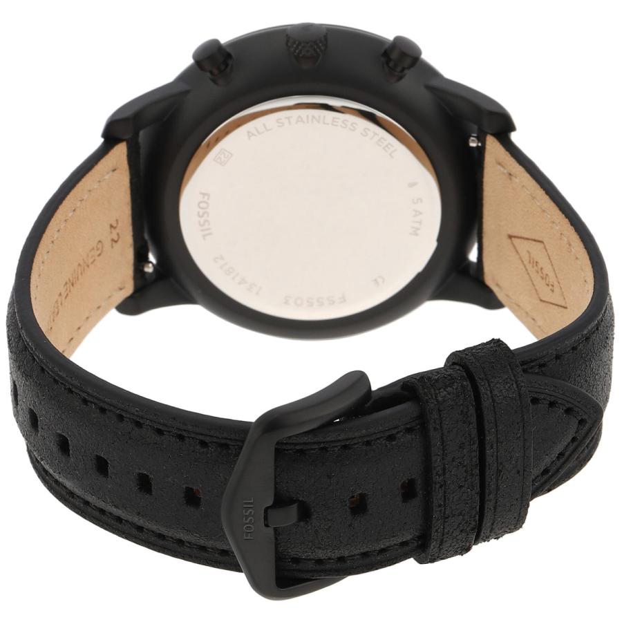 NEUTRA フォッシル FOSSIL 腕時計 メンズ クロノグラフ ブラックレザーウォッチ FS5503 : neelセレクトショップ ...