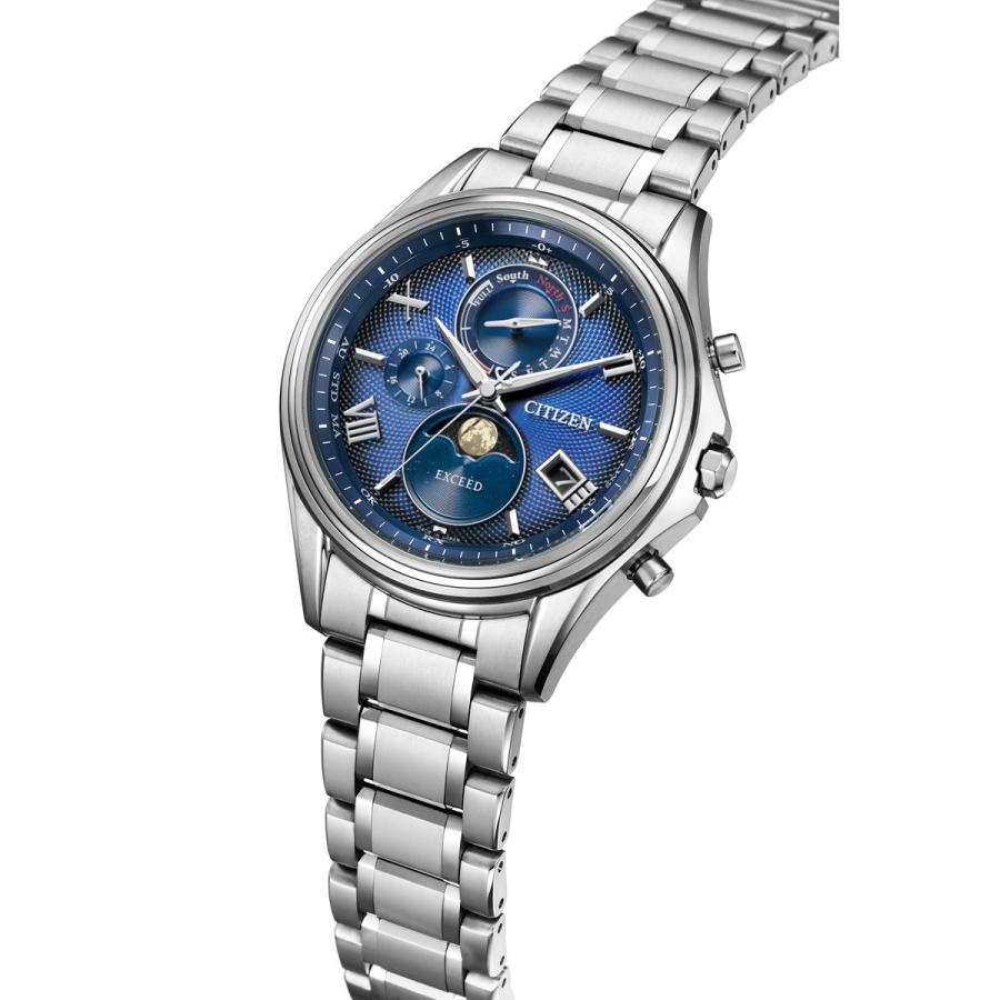 EXCEED(CITIZEN) ノベルティー付き！シチズン エクシード エコドライブ 電波時計 ダイレクトフライト ムーンフェイズ BY1020-61L : neelセレクトショップ ...