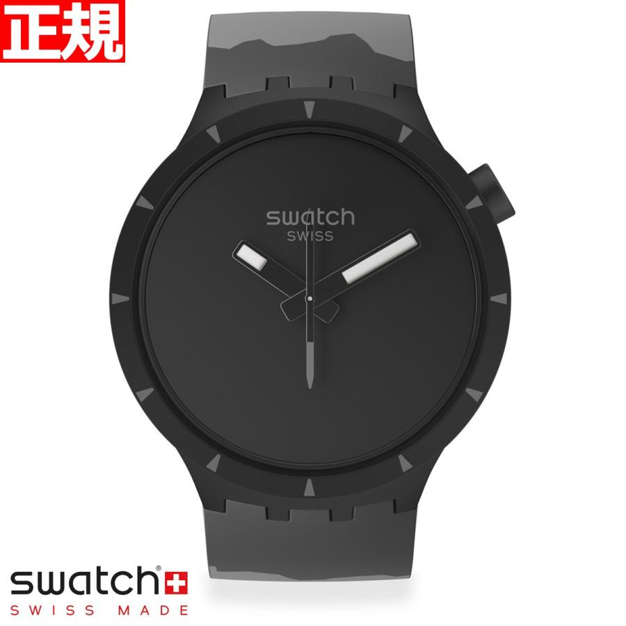 swatch スウォッチ 腕時計 ビッグボールド バイオセラミック BIG BOLD BIOCERAMIC BASALT SB03B110 ...