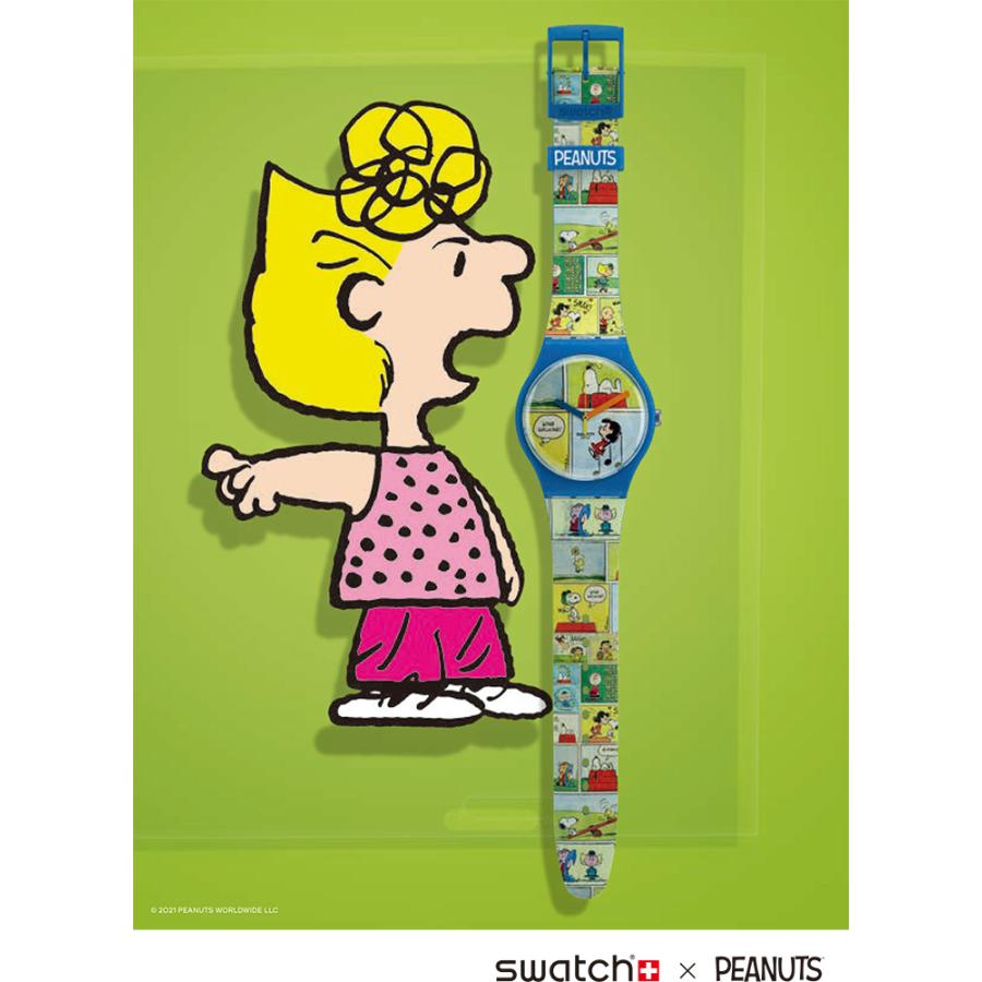ニュー・ジェント swatch スウォッチ PEANUTS ピーナッツ コラボ コミック ストリップ 腕時計 メンズ レディース ...