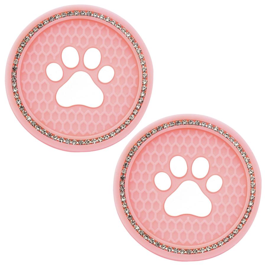 ブランド登録なし 車用 コースター 肉球 70mm 2枚セット ノンスリップ ドリンクホルダー用 ネグエス : Negesu - 通販 - Yahoo!ショッピング