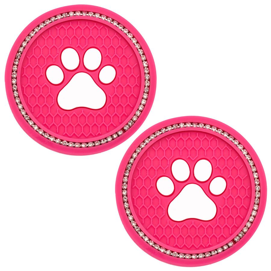 ブランド登録なし 車用 コースター 肉球 70mm 2枚セット ノンスリップ ドリンクホルダー用 ネグエス : Negesu - 通販 - Yahoo!ショッピング