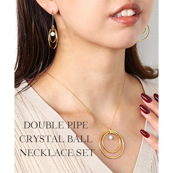 ネックレス 金属アレルギー対応 ペンダント ステンレス316L YG/PG色 43cm クリスタルボール : 金属アレルギー専門店 Negozietto - 通販 - Yahoo!ショッピング