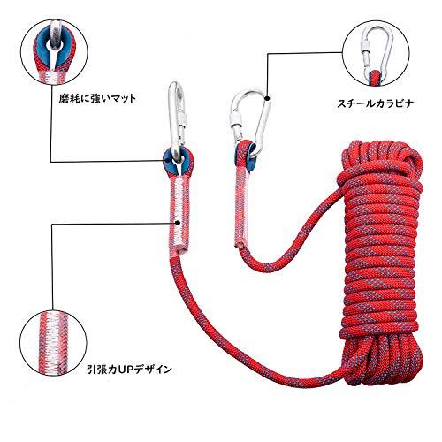 focous 多目的ロープ 10mm 10M/20M/30M 引張力2100kg 48本ナイロン芯 アウトドア キャンプ 樹木伐採 窓清掃 カラ : ねいろ店 - 通販 - Yahoo!ショッピング