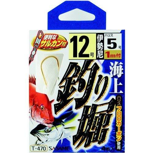 ささめ針SASAME 海上釣り堀伊勢尼 金 鈎12/ハリス5 T-470 : kubb763c92c4 : ねいろ店 - 通販 - Yahoo!ショッピング