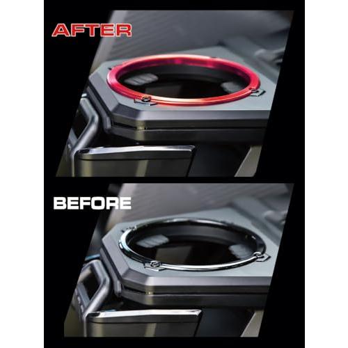 星光産業 EXEA デリカ専用 D:5 ドリンクホルダー用ドレスアップリング レッド E103DC : ねいろ店 - 通販 - Yahoo!ショッピング