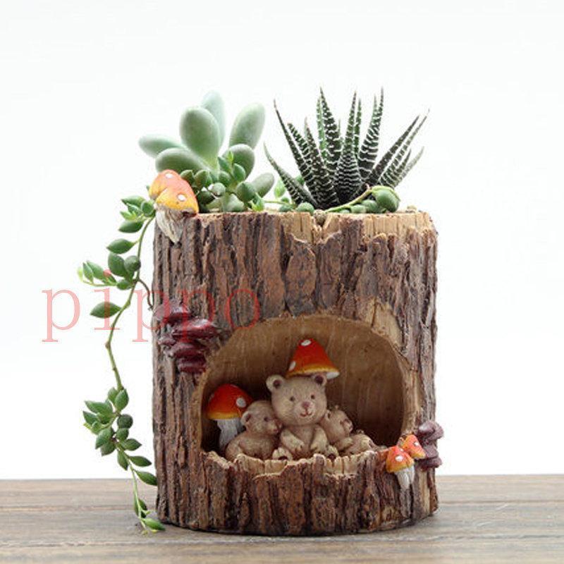 鉢 植木鉢 多肉植物 寄せ植え 小動物 かわいい 装飾 フラワーポット ガーデンポット サボテン プランター 箱庭 ガーデン おしゃれ 飾り : m14854 : neiru - 通販 ...