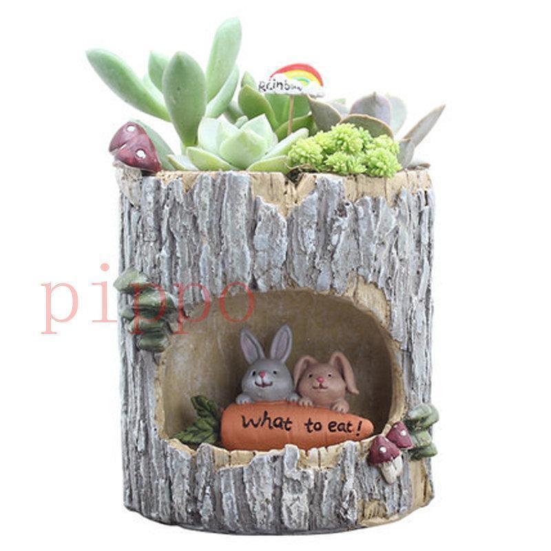 鉢 植木鉢 多肉植物 寄せ植え 小動物 かわいい 装飾 フラワーポット ガーデンポット サボテン プランター 箱庭 ガーデン おしゃれ 飾り : m14854 : neiru - 通販 ...