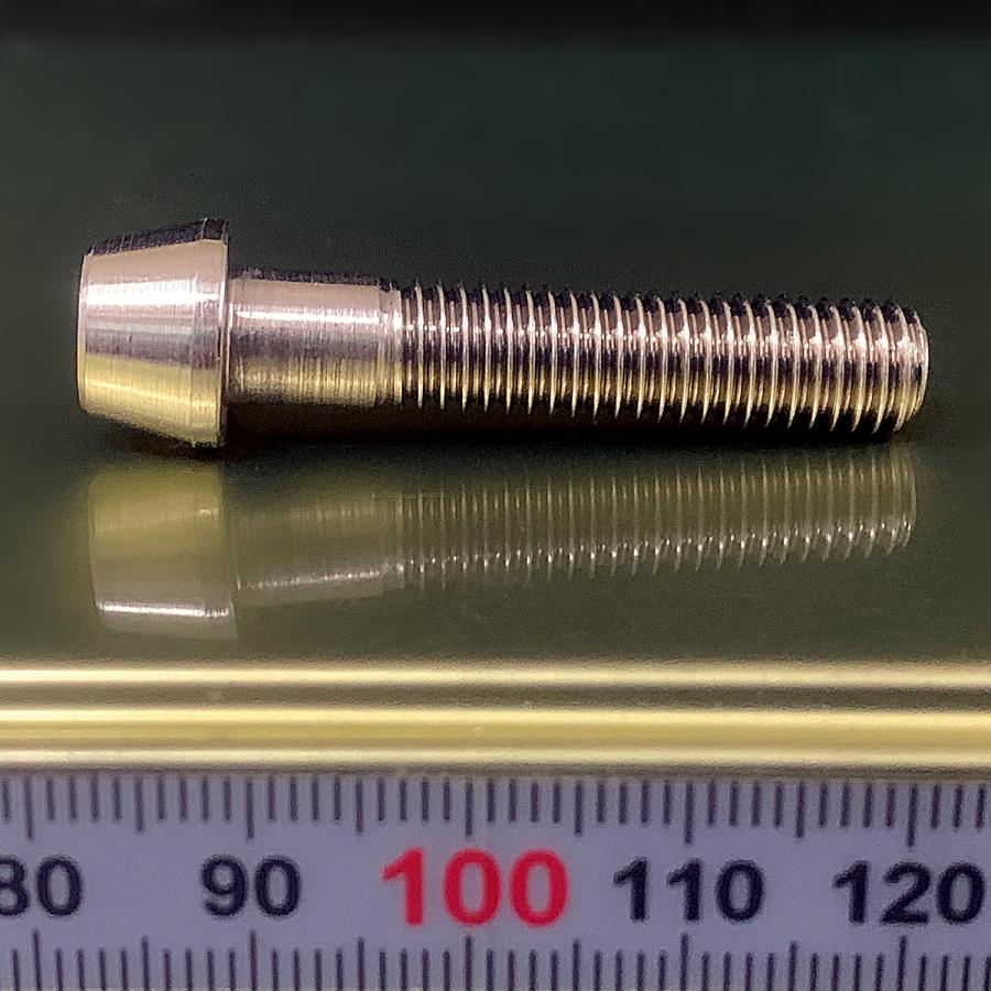 6-4チタン テーパー キャップ ボルト M8x長さ40mm 1本入 軽量化パーツ バイク用 六角穴付 :1023-07-M8L40-10-1:ネジの永井 - 通販 - Yahoo!ショッピング