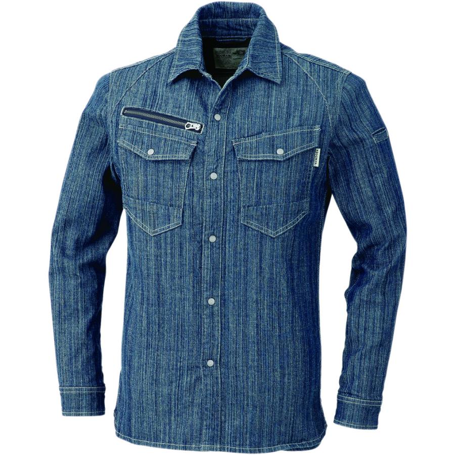 ドッグマン DOG 8671-17-M 長袖シャツ インディゴブルー M #8671-17-M≪お取寄商品≫ : 医療介護の楽市 - 通販 ...