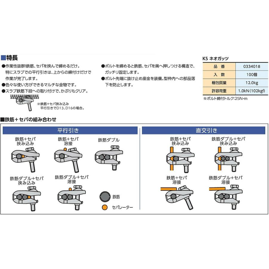 KS ネオガッツ ×100個入り 国元商会 : 金物専門店ネジロク Yahoo!店 - 通販 - Yahoo!ショッピング