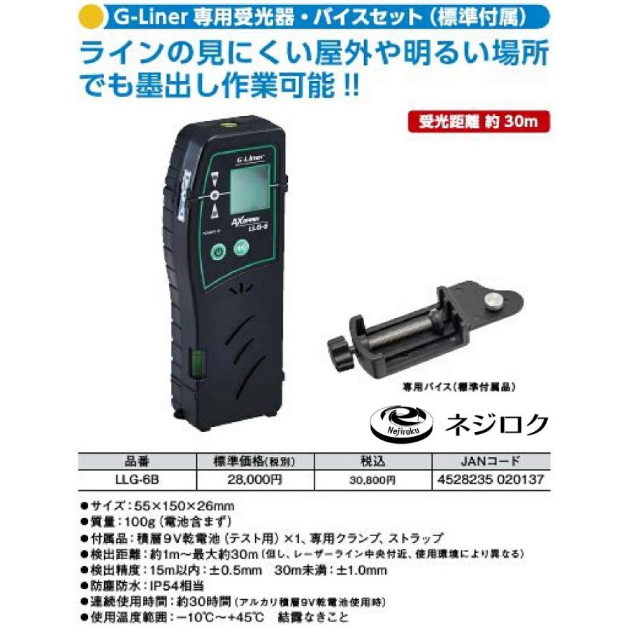 グリーンレーザー 専用受光器 LLG-6B アックスブレーン : 金物専門店ネジロク Yahoo!店 - 通販 - Yahoo!ショッピング