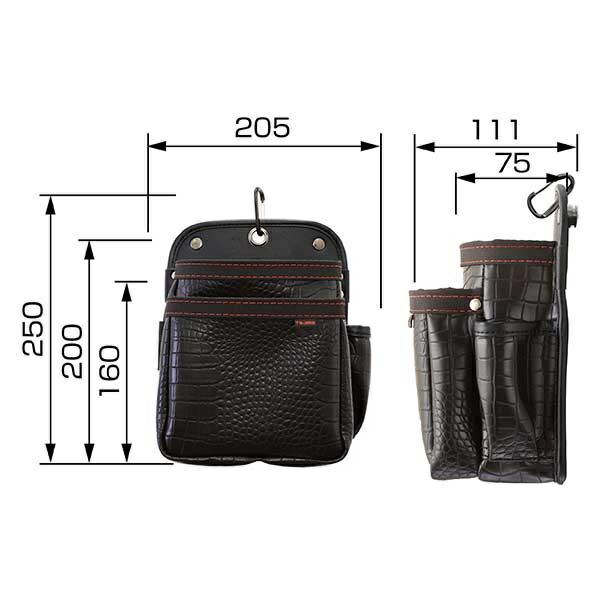 Tajima 脱着式腰袋G 2段中 ツインフック SFKBG-2M2H TJMデザイン : 金物専門店ネジロク Yahoo!店 - 通販 - Yahoo!ショッピング