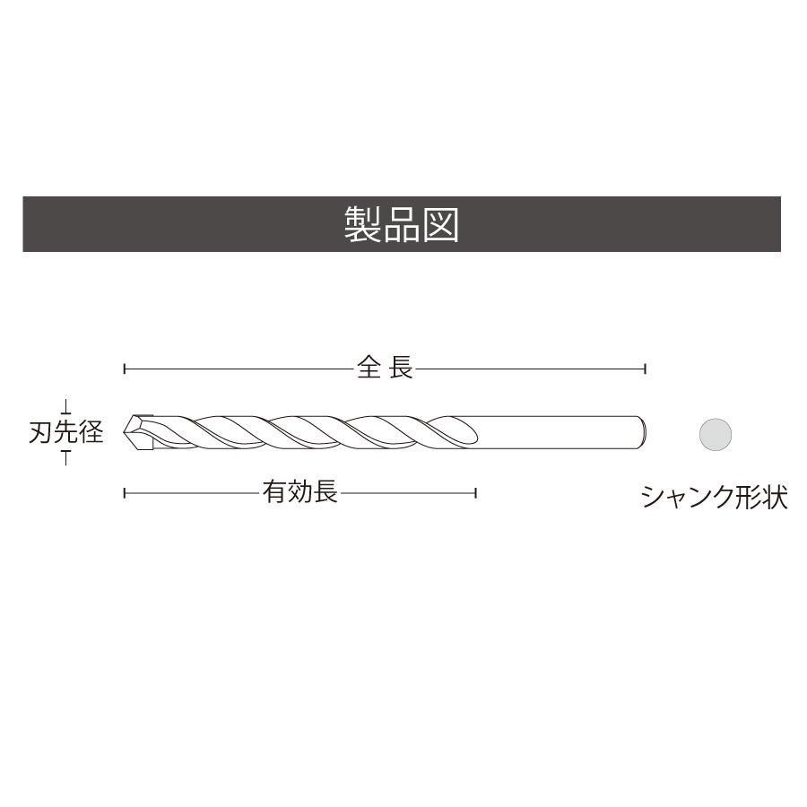 振動用ドリルビットセット Bタイプ（10本セット）DP10-B48 追跡メール便 ユニカ : 金物専門店ネジロク Yahoo!店 - 通販 - Yahoo!ショッピング