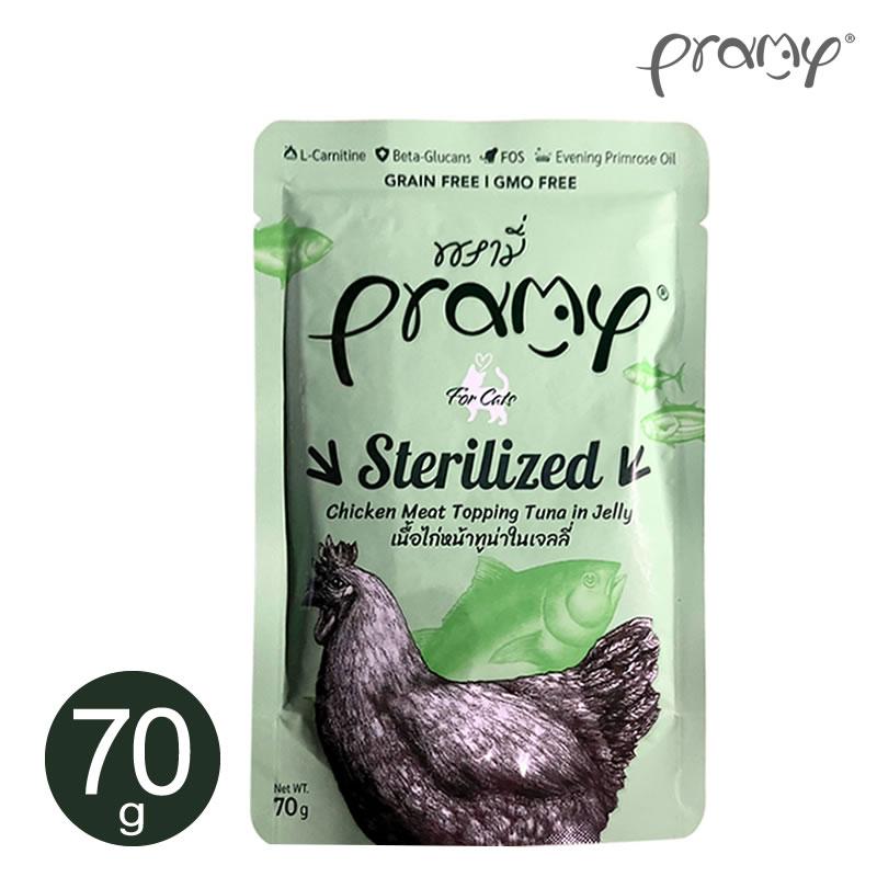 pramy プラミー チキン・ツナ ゼリー ステアライズド 70g 猫用 パウチ : ねこばたけ ヤフー店 - 通販 - Yahoo!ショッピング