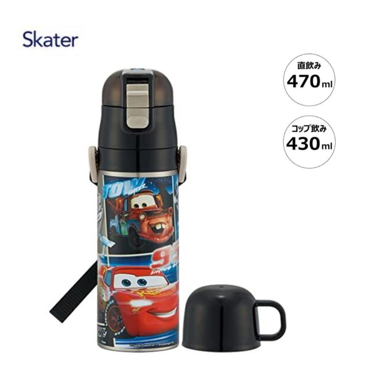 スケーター 水筒 ディズニー カーズ 23 2WAYステンレス キッズ 430ml SKDC4 肩掛け 保冷 保温 かわいい ショルダー 子供 小学生 子ども 幼児 : ニャンゴロウヤフー店 ...