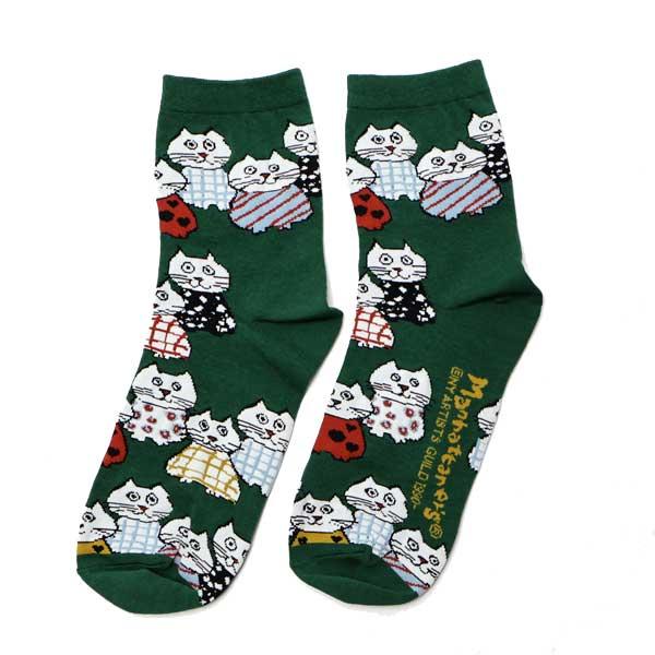 Manhattaner's マンハッタナーズ 靴下 猫グッズ 猫雑貨 : ねこのざっか屋さん ネコランド - 通販 - Yahoo!ショッピング