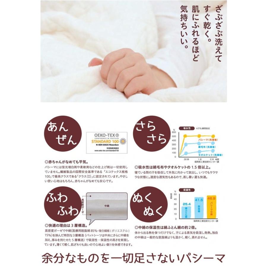 パシーマ ベビー パシーマキルトケット 肌掛け 肌ふとん 肌布団 肌掛布団 掛け敷き兼用 シンプル ウォッシャブル pasima 90×120cm 5208 : 寝ころん太くん - 通販 ...