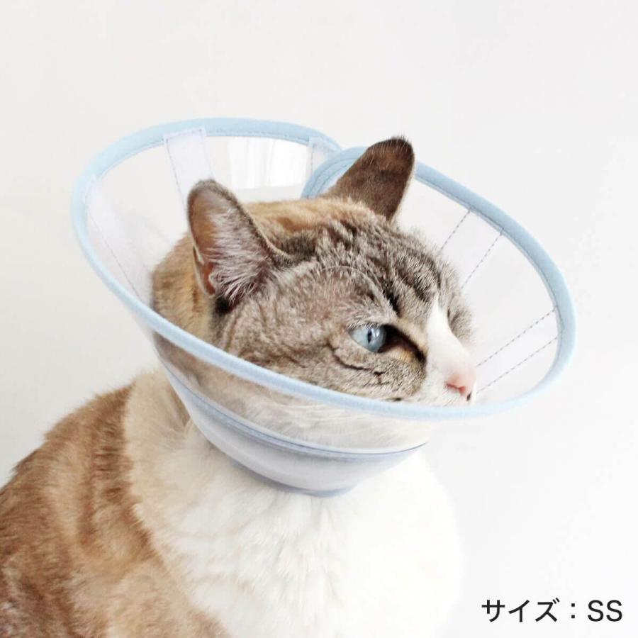 エリザベスカラー 猫 クリア ハード 首周り 柔らかい フェザー エリザベスカラー 猫 クリア ハード 首周り 柔らかい フェザー