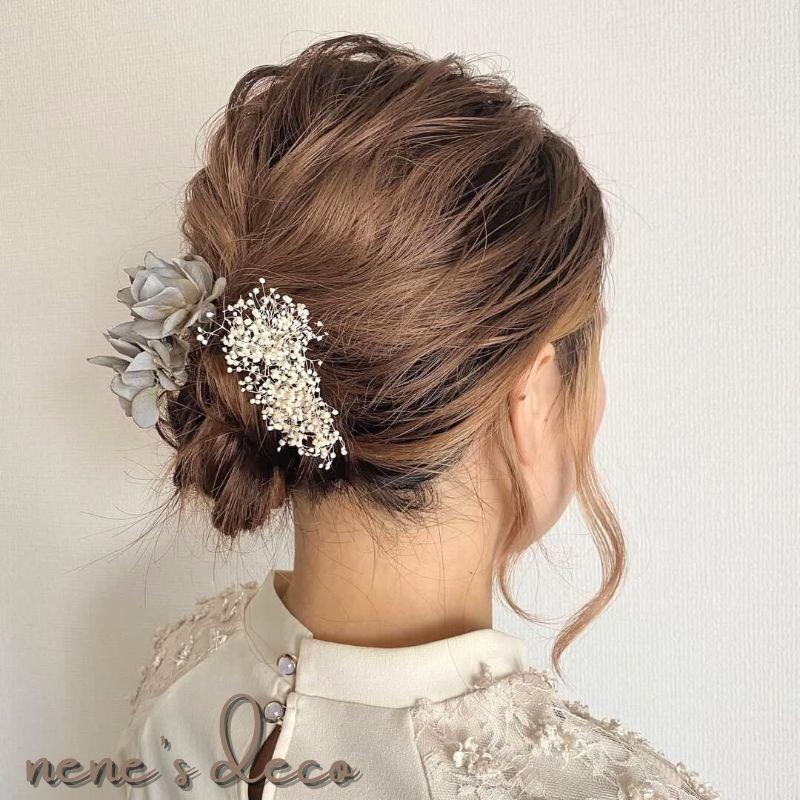 浴衣 髪飾り ヘアアクセサリー 4本選べるヘアード アリスアナベル ミニマム かすみ草 ヘッドドレス かんざし 大人女子 髪留め 和飾り 袴 着物 ヘアピン : ひな祭り・七五三・成人式の ...