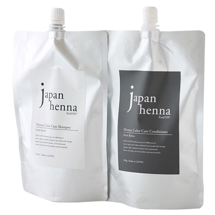 JAPAN HENNA ジャパンヘナ かんたんヘナシリーズ ヘナカラーケア シャンプー / コンデショナー 白髪染め ヘンナ japan ...