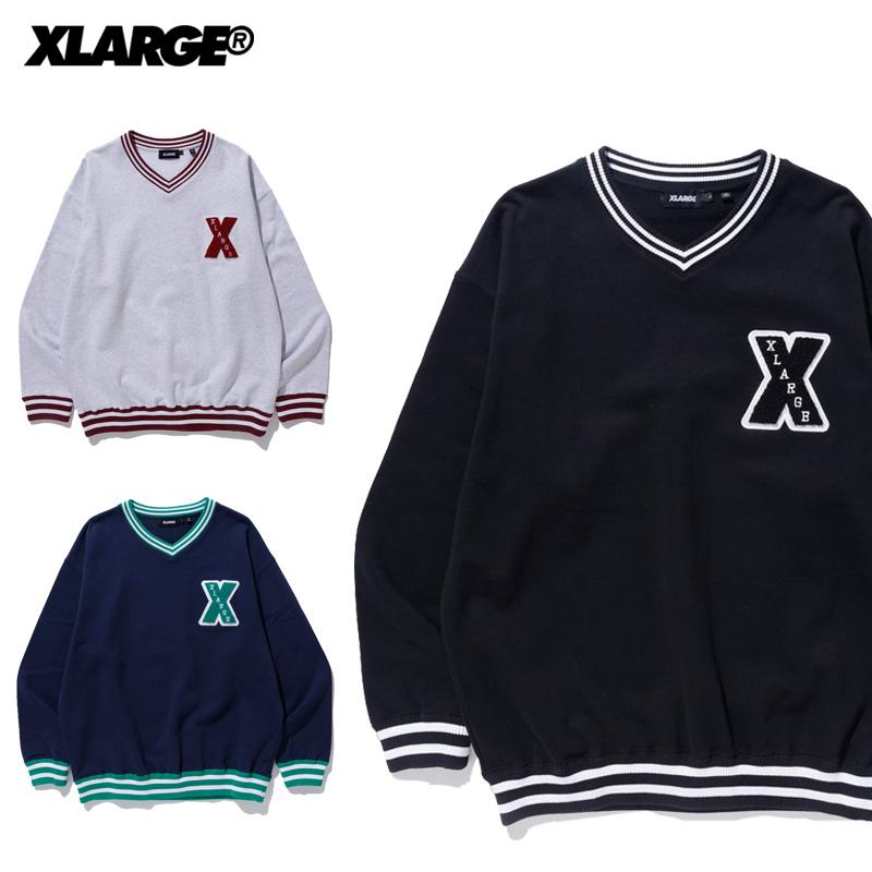 XLARGE（エクストラ ラージ） 【並行輸入】エクストララージ X-LARGE X LOGO V NECK SWEAT スウェット トップス トレーナー メンズ : Neo Globe ...