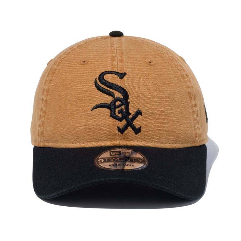 NEW ERA ニューエラ キャップ 9TWENTY MLB Washed Duck シカゴ・ホワイトソックス ライトブロンズ ブラック ...