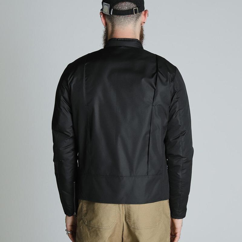 Schott N.Y.C ショット × タイオン メンズ ライダース x TAION SINGLE RIDERS DOWN JACKET ダウンジャケット アウター : Neo Globe ...