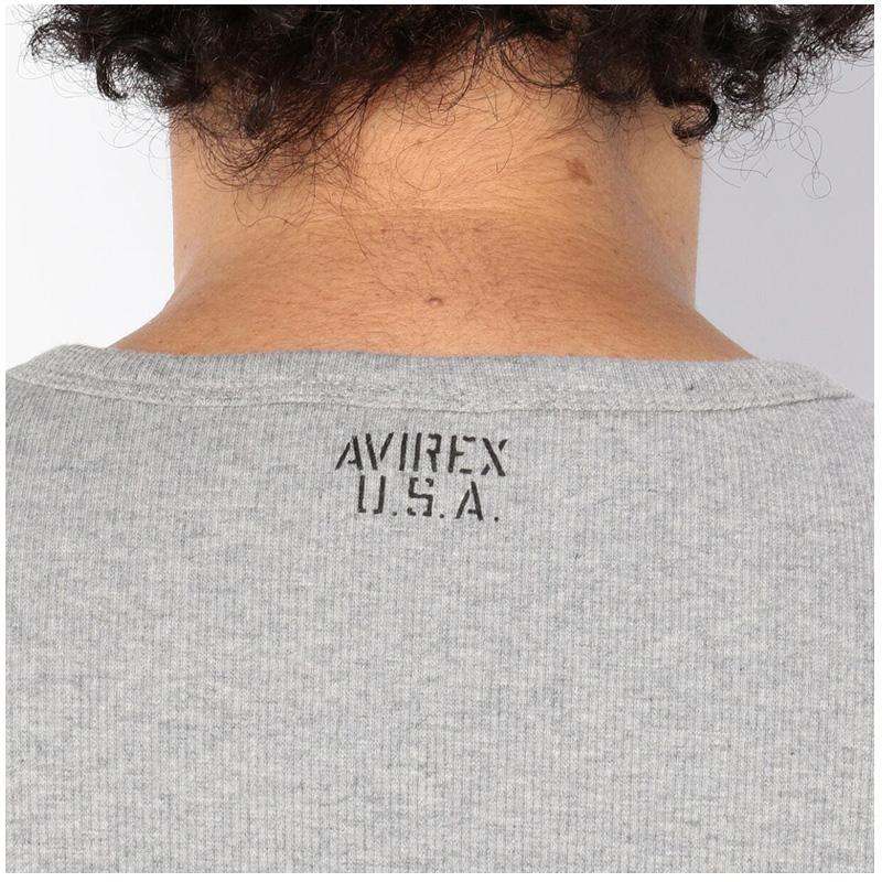 アヴィレックス AVIREX DAILY S/S RIB CREW NECK TEE 7834934014 (6143502) デイリー クルーネック Tシャツ メンズ 半袖 Tシャツ ...
