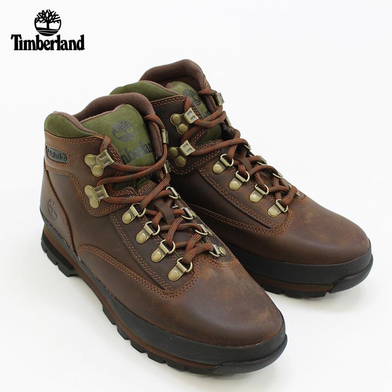 Timberland ティンバーランド メンズ ユーロ ハイカー ハイキング ブーツ Brown レザー 95100 : Neo Globe ...