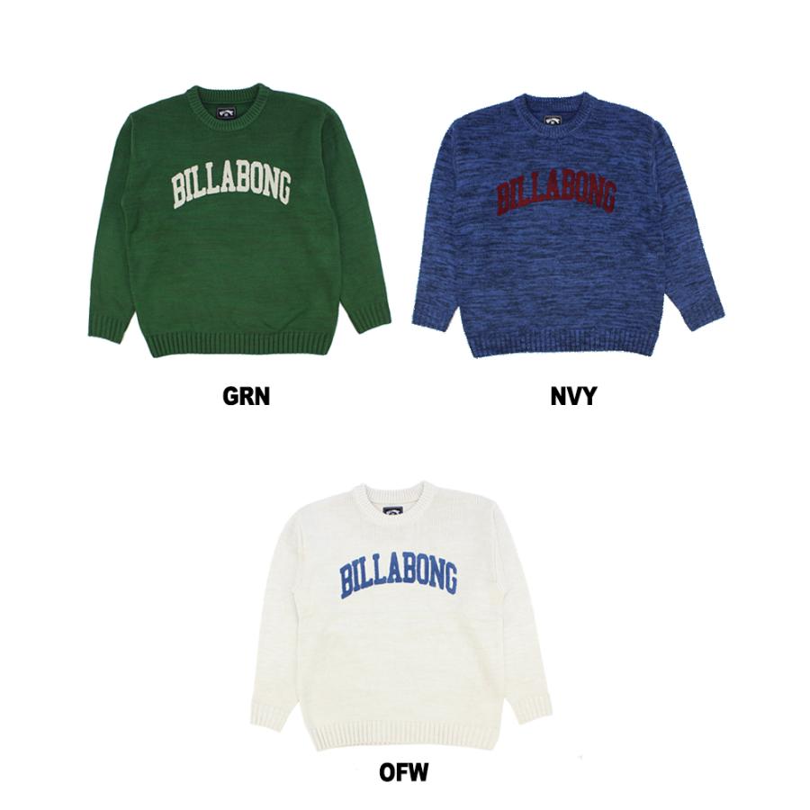 BILLABONG ビラボン メンズ COLLEGE KNIT CREW クルーネック セーター bc012-601 ニット 男性用 : Neo Globe Yahoo!店 - 通販 ...