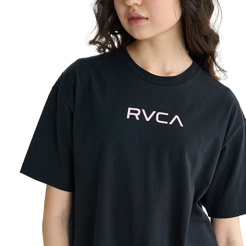 RVCA ルーカ レディース 半袖Tシャツ FLOWER WAVE BOX LOGO LOOSE FIT ST Tシャツ サーフ系 カットソー 春 夏 サーフ スケーター BF04C200 ...