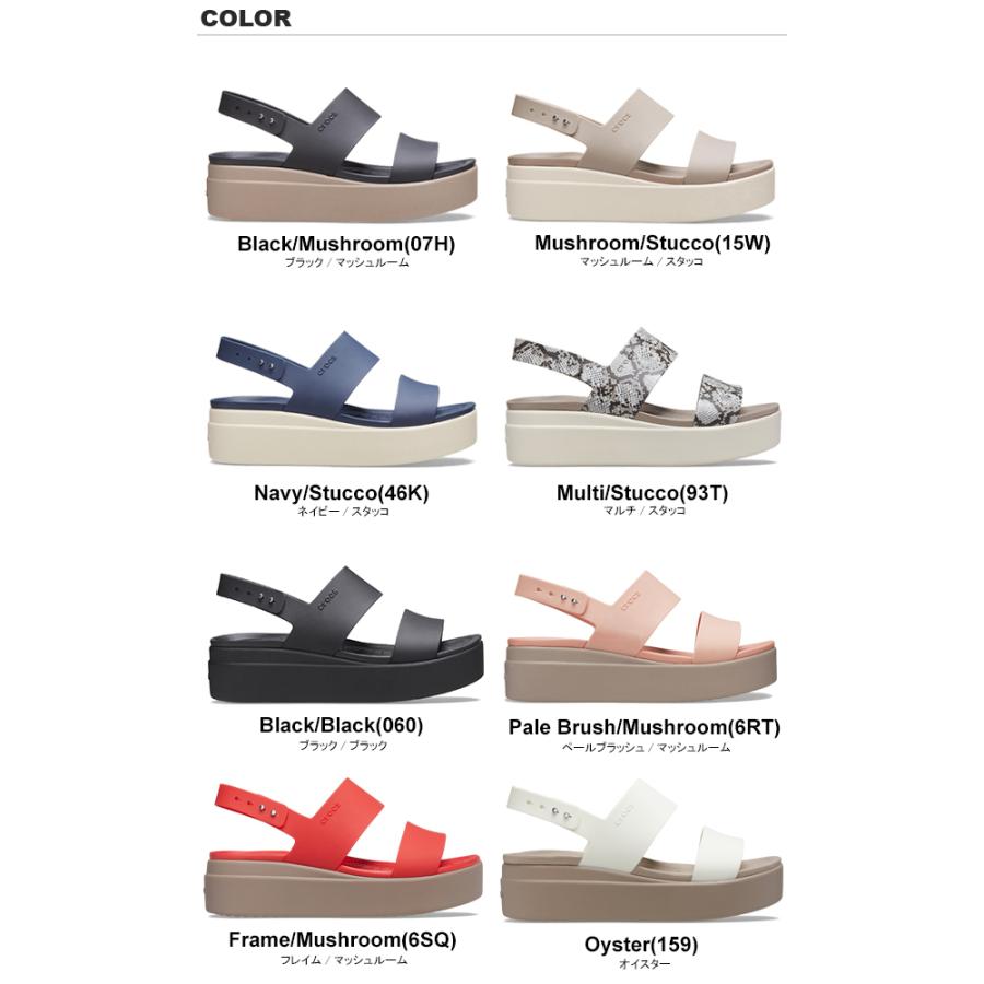 クロックス《レディース》ブルックリン メタリック ローウェッジ メタリックxシャンパン CROCS W Brooklyn Metallic ...