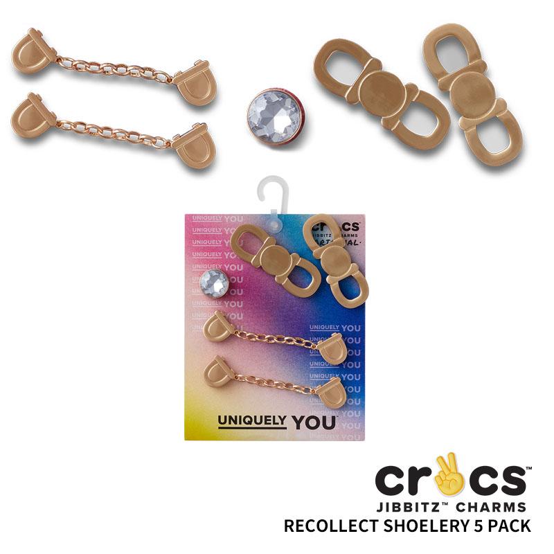 ジビッツ クロックス CROCS jibbitz リコレクト シューレリー 5個パック Recollect Shoelery 5 Pack ...