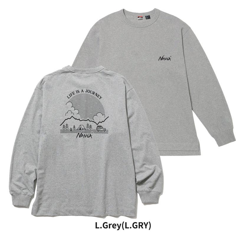 ナンガ ロンT 長袖Tシャツ NANGA ECO HYBRID LIFE IS A JOURNEY ナンガ ロンT 長袖Tシャツ NANGA ECO HYBRID LIFE IS A JOURNEY