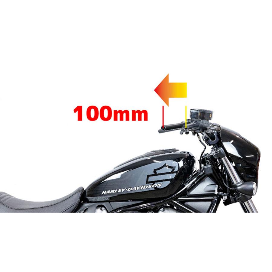Harley Davidson（ハーレー・ダビッドソン） キジマ フィフティーバーハンドル＋ 100mmバック RH975 : ネオ ...