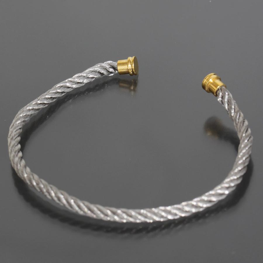 Fred FRED フレッド フォース10 ダイヤ セラミック ブレスレット ミディアム ホワイト K18PG Au7850 E0655 ...