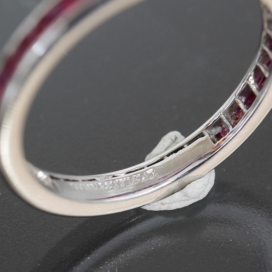 TIFFANY&Co. ティファニー フルエタニティ ルビー リング PLAT IRID刻 ミステリーセッティング E0956 ...