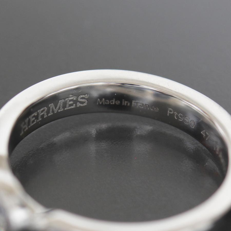 希少 エルメス HERMES ダイヤ0.25ct リング 7号(47)エヴァー PT950 箱 E0961 :E0961:Jewery ...