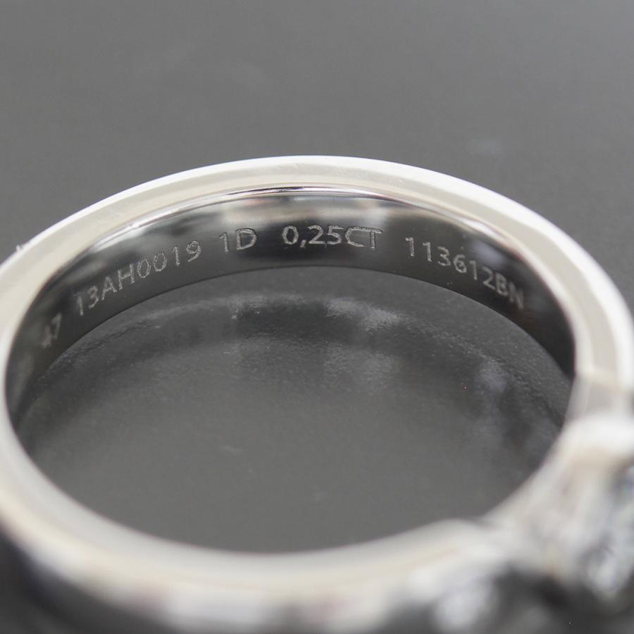 HERMES 希少 エルメス ダイヤ0.25ct リング 7号(47)エヴァー PT950 箱 E0961 : Jewery&Brand ...