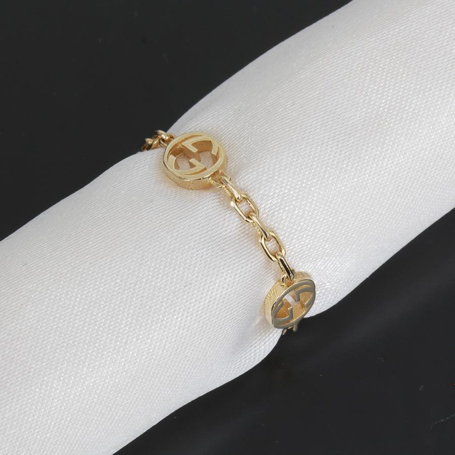 グッチ GUCCI インターロッキング チェーンリング 15号 K18YG 1.4g E1530 : e1530 : Jewery&Brand NEONET - 通販 - Yahoo!ショッピング