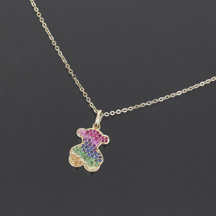 TOUS トウス マルチカラー ネックレス ペンダントトップ クマ K18YG 925 E1674 : Jewery&Brand NEONET - 通販 - Yahoo!ショッピング