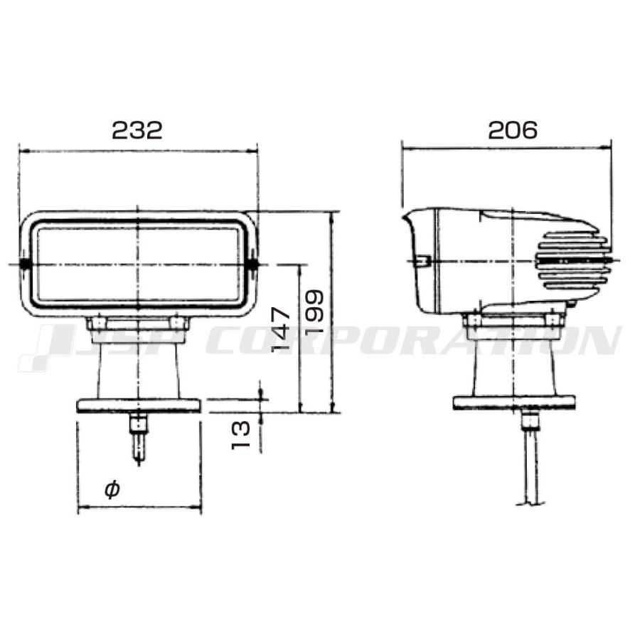 三信船舶電具 LEDリモコンサーチライト HRL-2070U : ネオネットマリンYahoo!店 - 通販 - Yahoo!ショッピング
