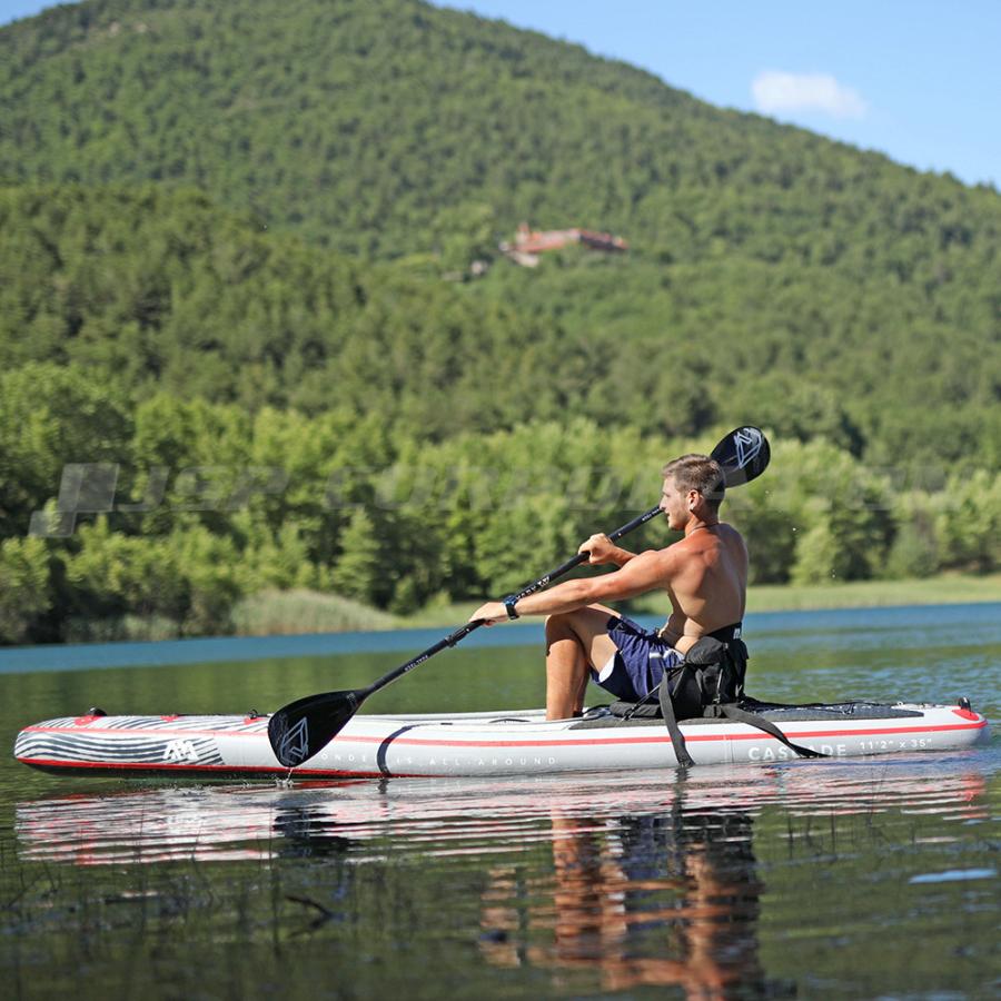 ハイブリッド SUP × カヤック インフレータブル スタンドアップパドルボード AQUA MARINA(アクアマリーナ) CASCADE カスケード BT-21CAP セット サップボード ...