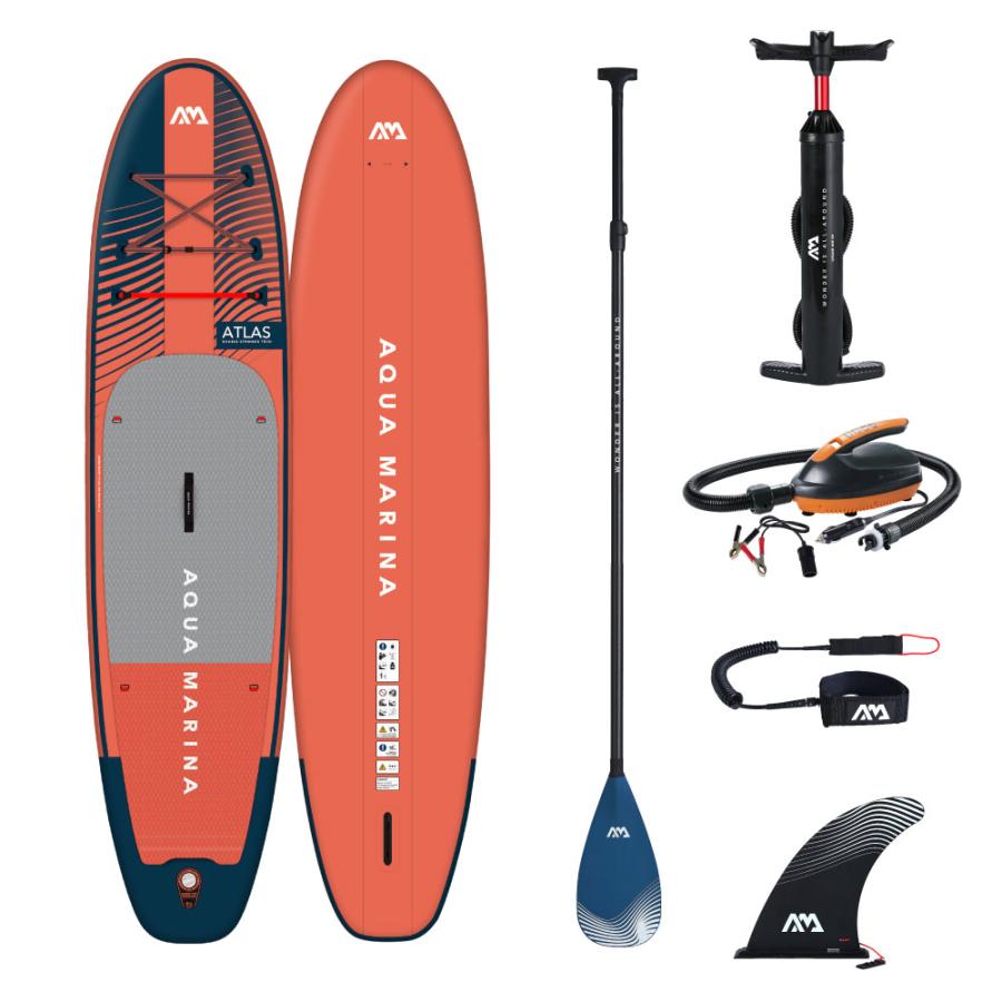 AQUA MARINA SUP インフレータブル スタンドアップパドルボード アクアマリーナ ATLAS アトラス BT-23ATP サップボード 電動ポンプセット : ネオネットマリン ...