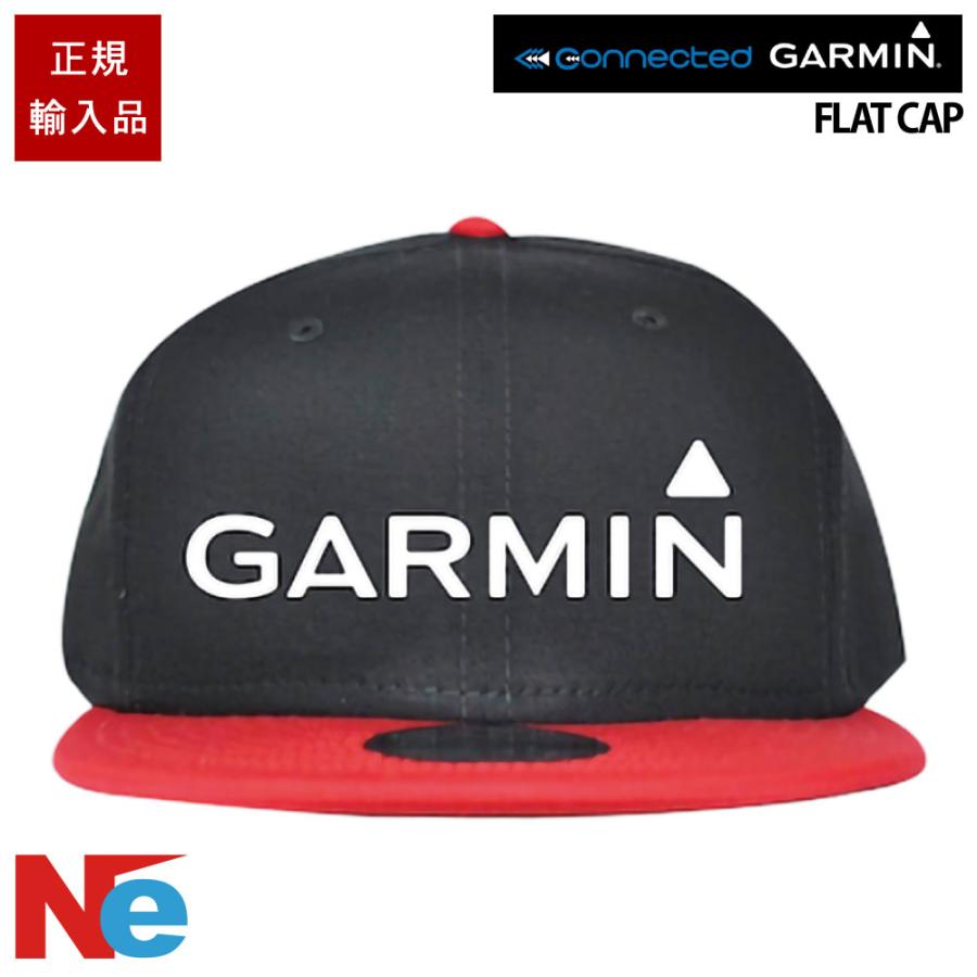 GARMIN(ガーミン) GARMIN NEWERA FLAT CAP ブラック/ スカーレット : gm-gap-nemfcap-bs ...