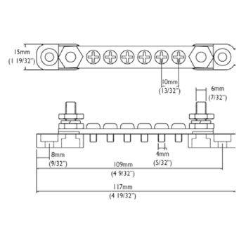 BEP MARINE(ビープマリン) バスバー BB-6W-2S 100A : kz-b0b622 : ネオネットマリンYahoo!店 ...
