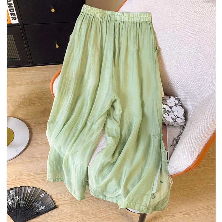 チャイナ服 ロングパンツ ★chaiはポイント最大3倍★ 落ち着いた風合い 刺繍 ゆったりストレート リラックスパンツ チャイナ風パンツ zb232 : Chai(チャイ)別館 - 通販 ...