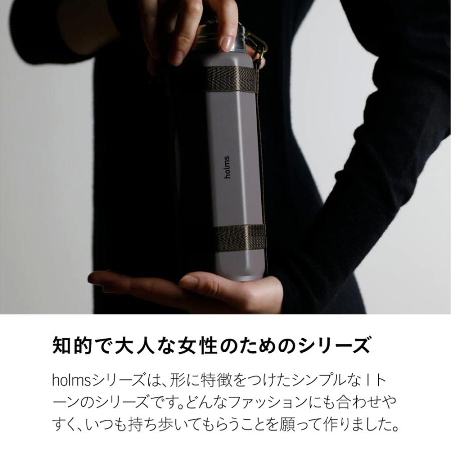CB JAPAN 水筒 ステンレスボトル 保冷 保温 340ml ストラップ付き ショルダー オクタゴン holms 直飲み 大人 シンプル 真空二重構造 斜め掛け : アウトドアと雑貨の ...